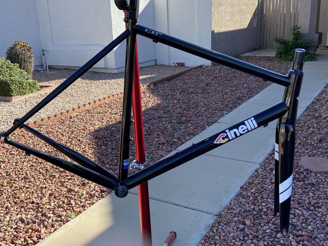 Cinelli Nemo TIG 鋼架 55cm Rim Brake, 運動產品, 單車及配件, 單車 - Carousell