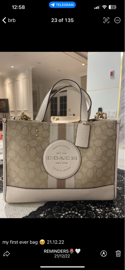 Coach Dempsey Tote Bag, Women's Fashion, Bags & Wallets, Tote Bags on ...