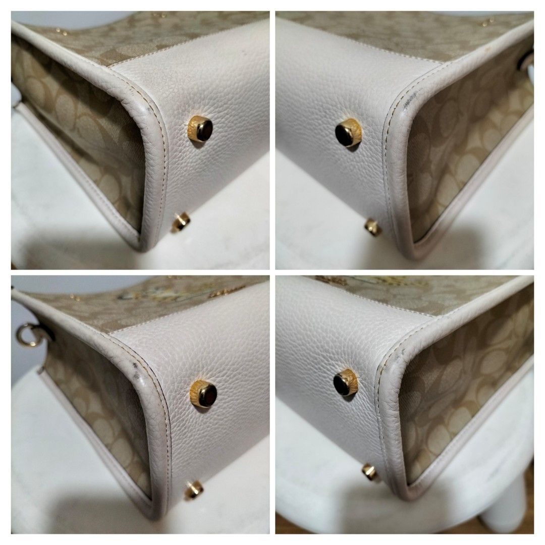 Coach Dempsey Tote 22 In Signature Canvas With Tiger Crossbody Bag ...