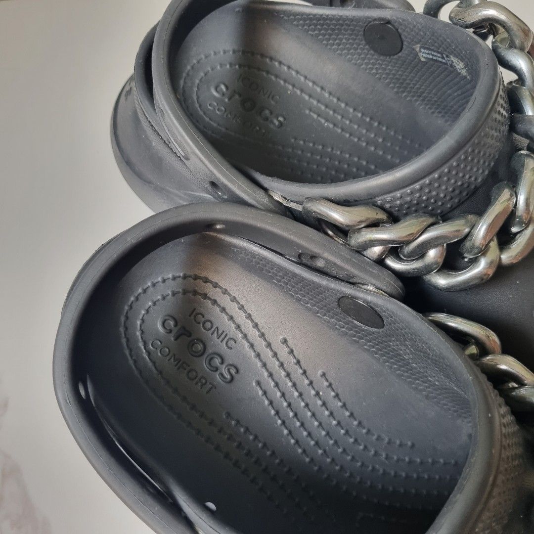 Crocs Bae Clog with Chain and Jibbitz on Carousell