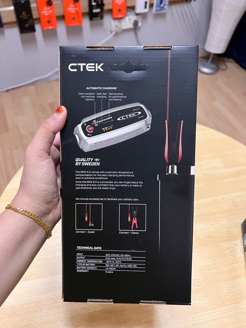 CTEK - MXS 5.0 Smart Battery Charger + 5 Years Warranty (Barcode ...