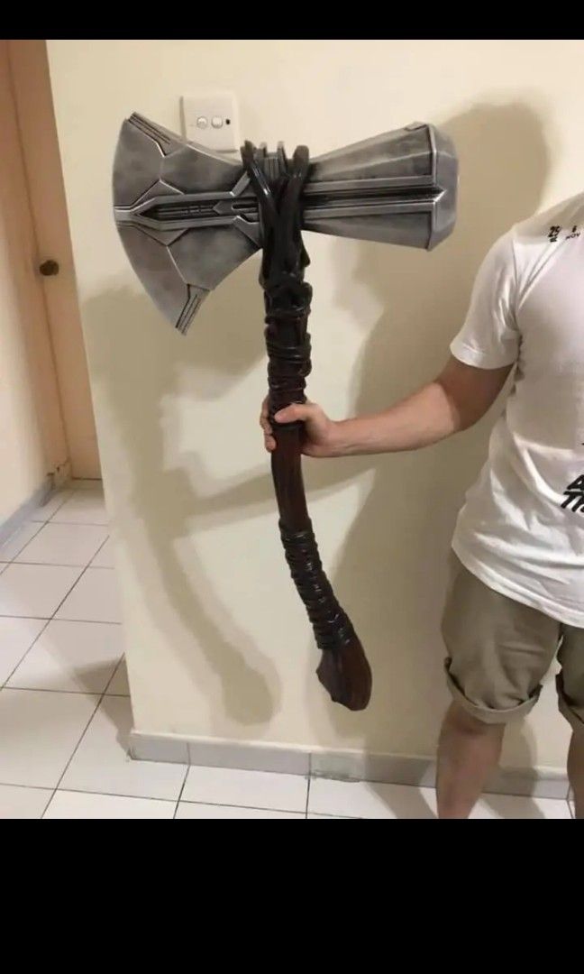 Custom Made Prop Replica Thor Axe Stormbreaker, Hobbies & Toys, Toys ...