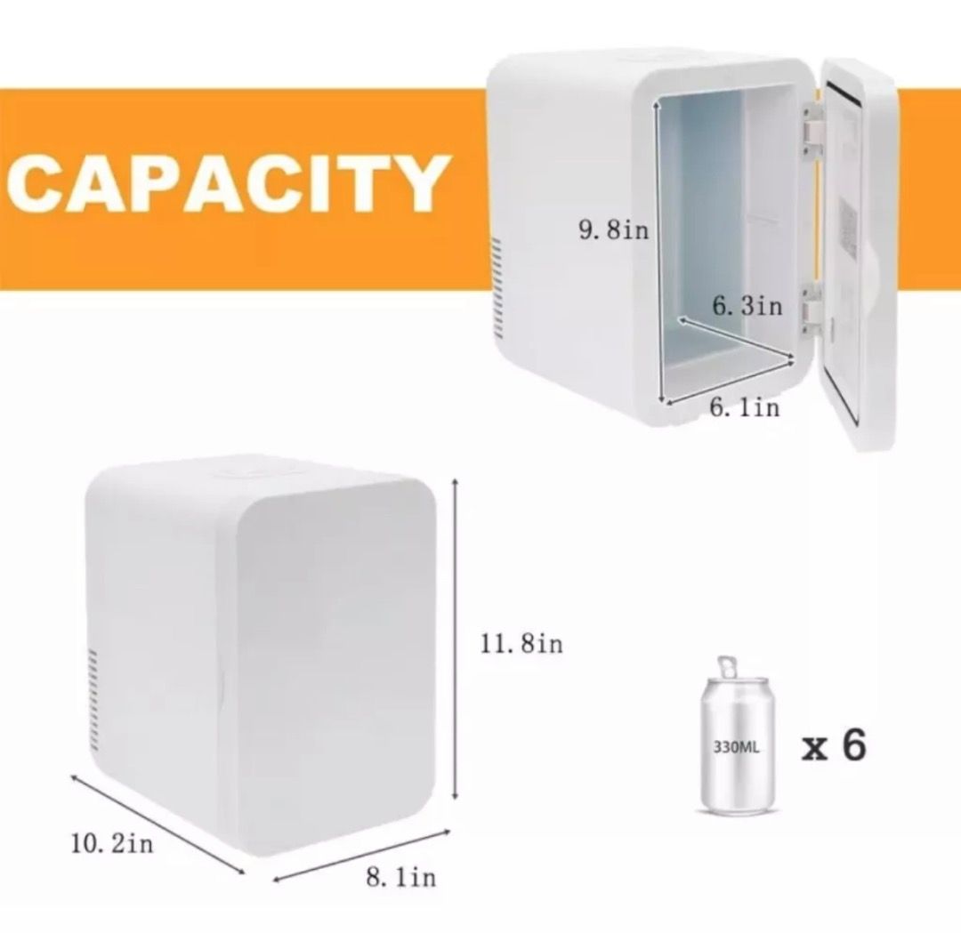 Customise name Mini Fridge 8L Small Refrigerator Cosmetic make-up ...