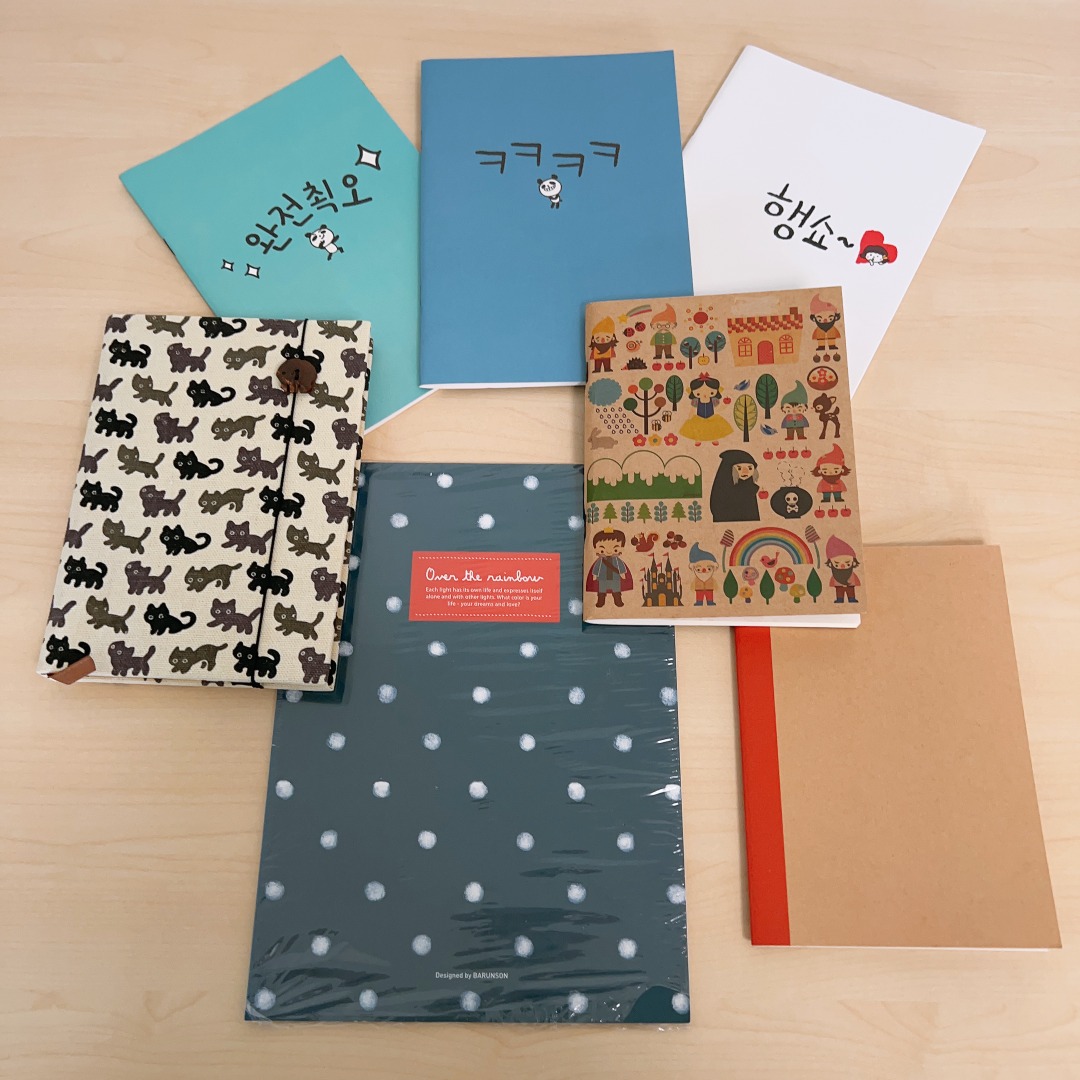 Cute Korean / Graphic / Plain Notebooks, Hobbies & Toys, Stationery ...