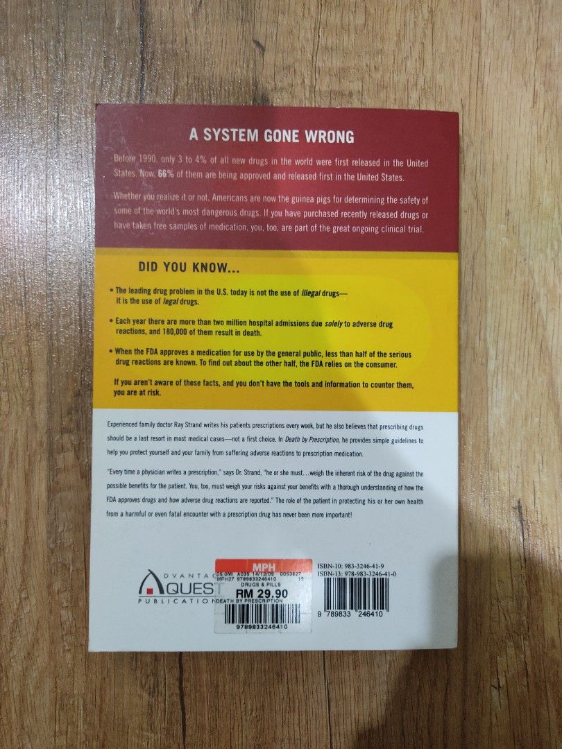 Death by Prescription by Ray D. Strand, Hobbies & Toys, Books ...