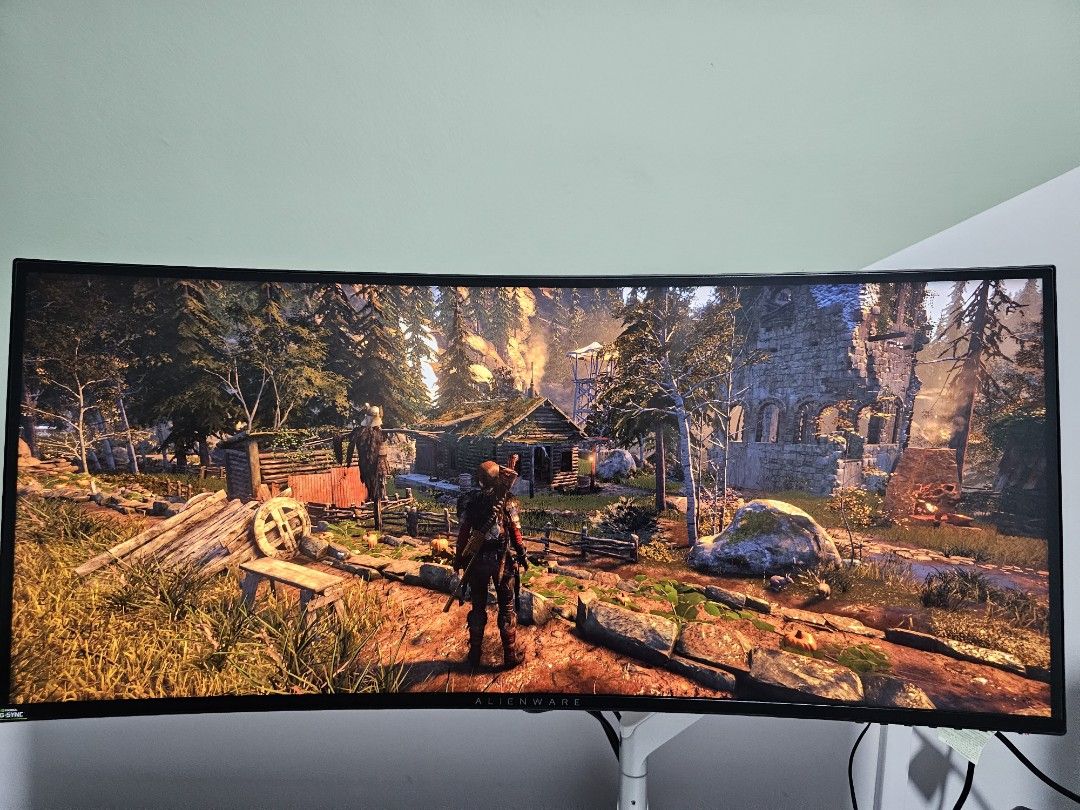 Dell Alienware AW3418DW 34" curved 120hz G-sync IPS gaming monitor ...