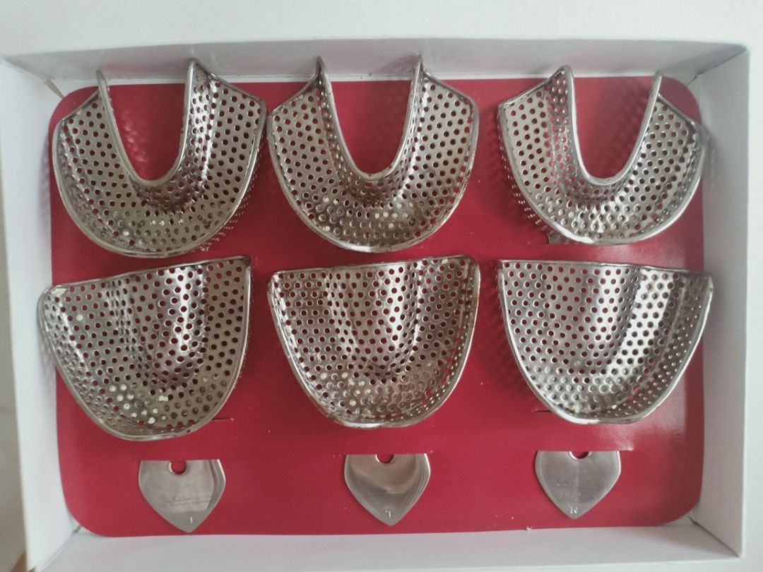 (set) Dental Feldon Perforated Metal Trays, Beauty & Personal Care ...
