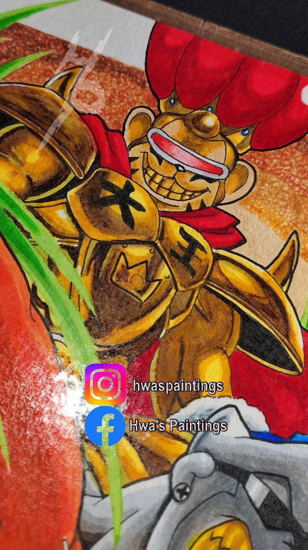 Digimon Etemon evolution Artwork ( A5 Size ), Hobbies & Toys ...