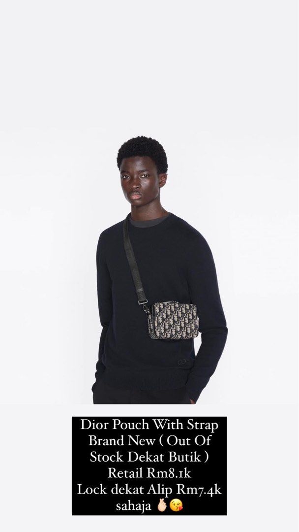 Dior Pouch With Strap, Men's Fashion, Bags, Belt bags, Clutches and ...