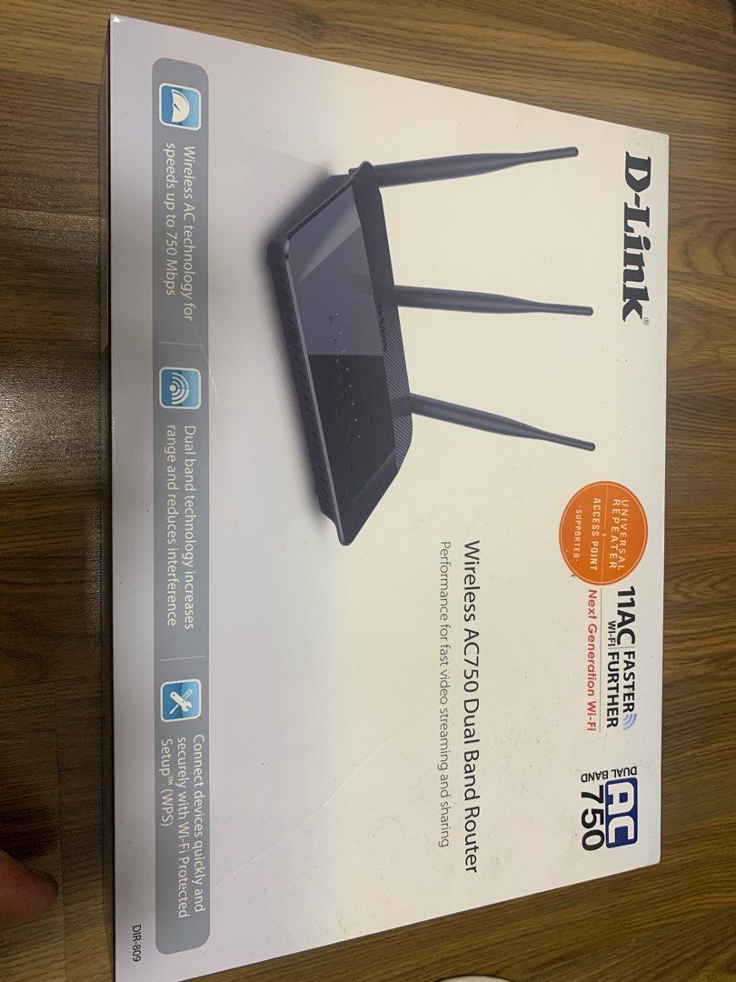 D-Link wireless AC750 Dual Band Router, Computers & Tech, Parts ...