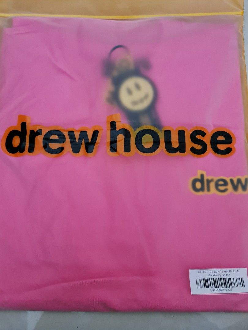Drew house Pink doodle Shirt, Men's Fashion, Tops & Sets, Tshirts ...
