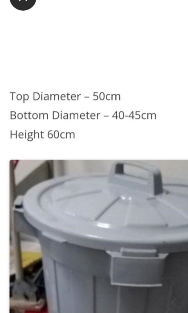 Dustbin, Furniture & Home Living, Cleaning & Homecare Supplies, Waste ...