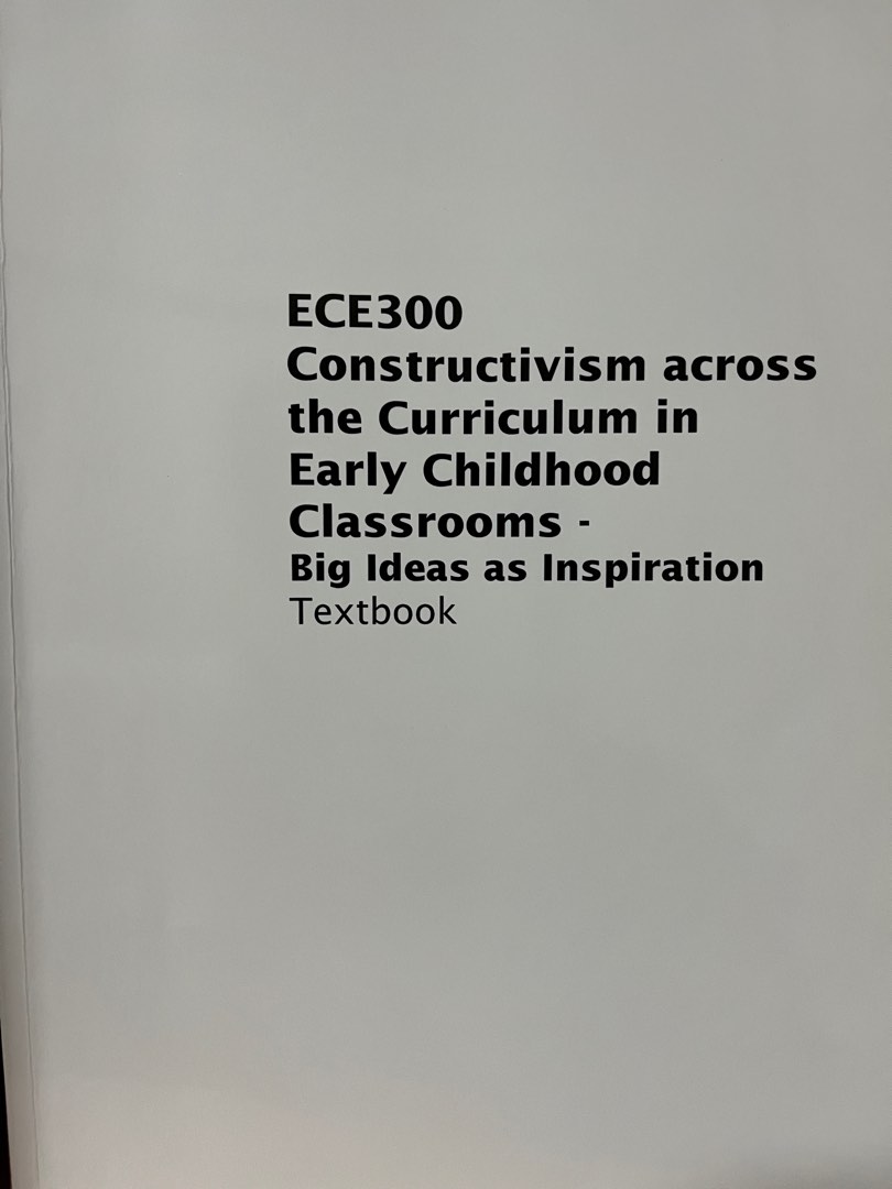 ECE300 Constructivisim across the Curriculum in EC Classroom, Hobbies ...