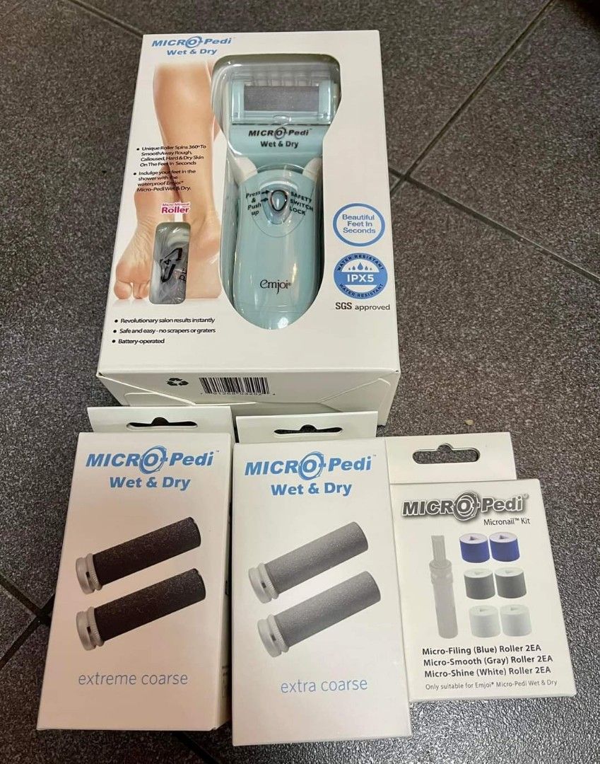 emjoi Micro Pedi Wet & Dry Set, Beauty & Personal Care, Sanitary ...