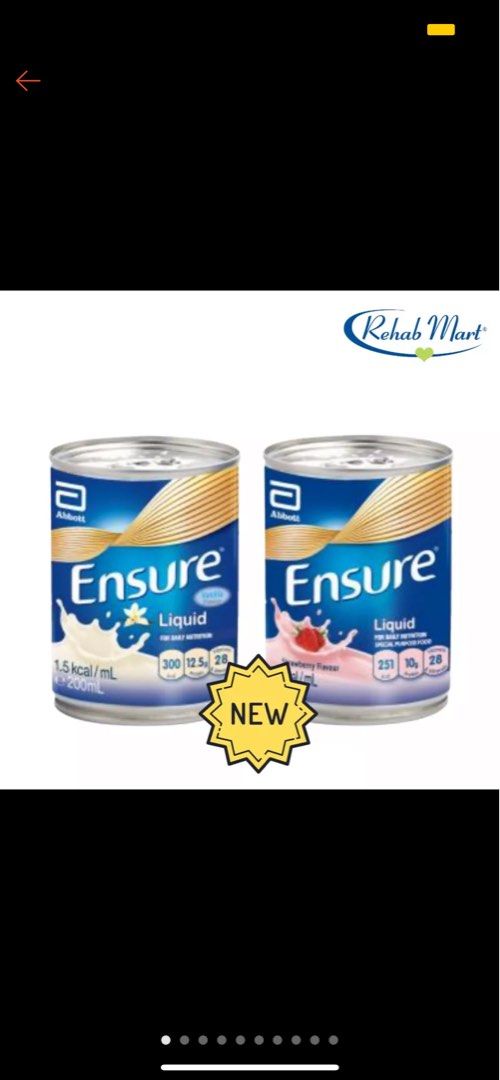 Ensure liquid milk, Health & Nutrition, Health Supplements, Health Food ...