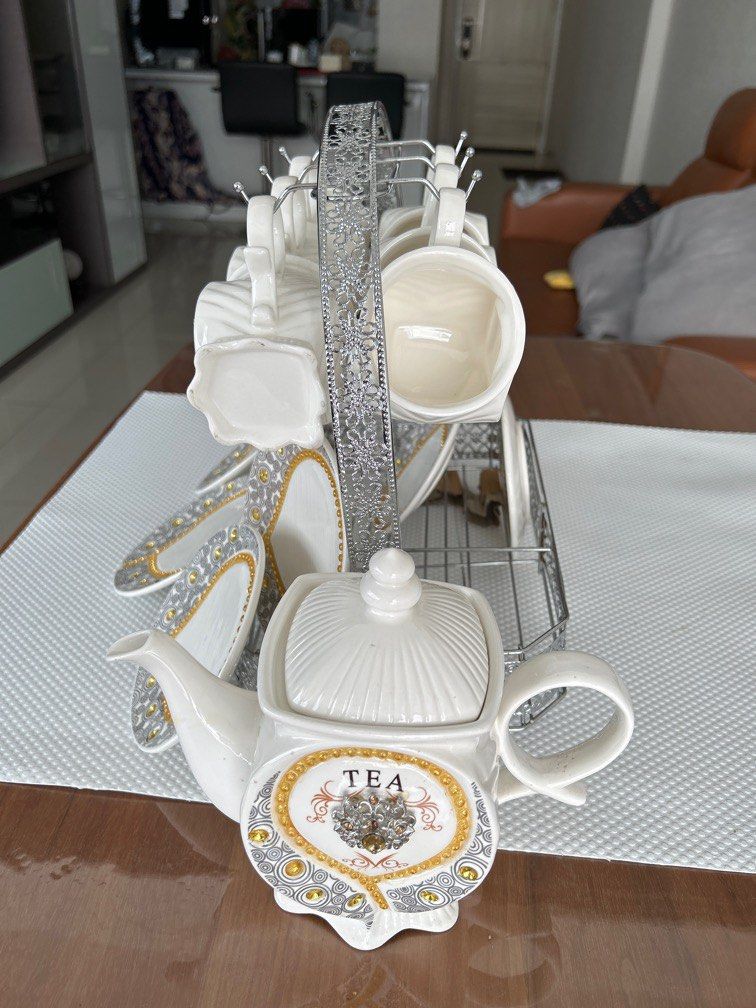 18 pcs for European design table tea complete set, Furniture & Home ...