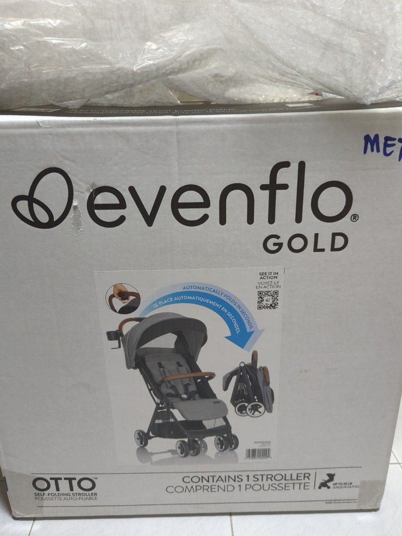 Evenflo Gold Otto stroller - moonstone gray, Babies & Kids, Going Out ...