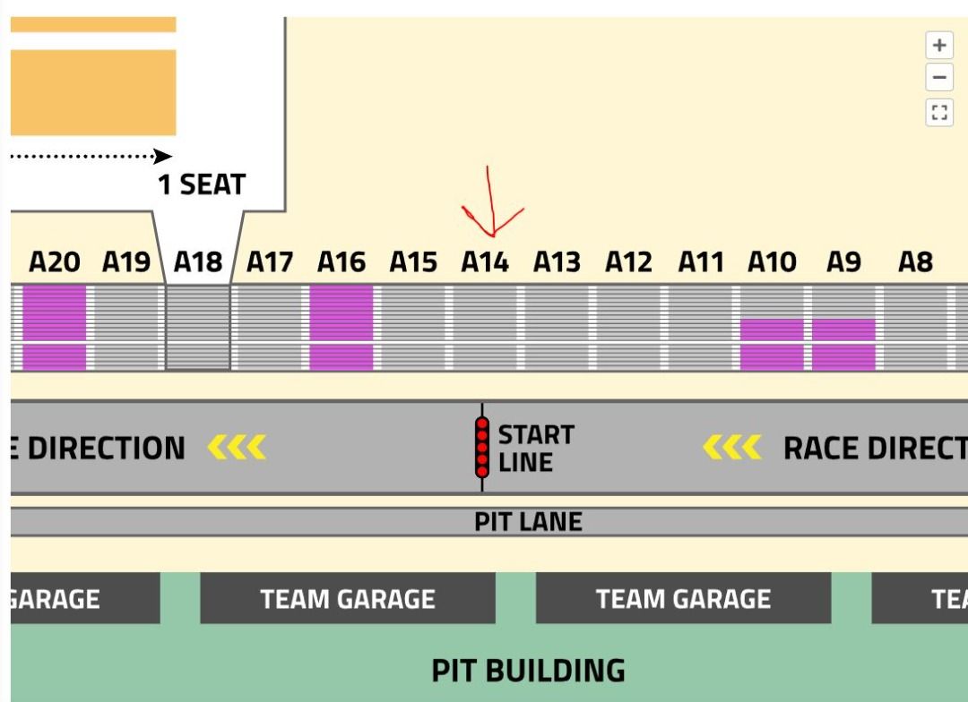 F1 - SINGAPORE GP, Sunday Pit Grandstand, Row A14 (In front of Starting ...