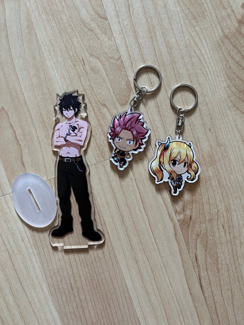 fairytail standee/ keychain, Hobbies & Toys, Memorabilia & Collectibles ...