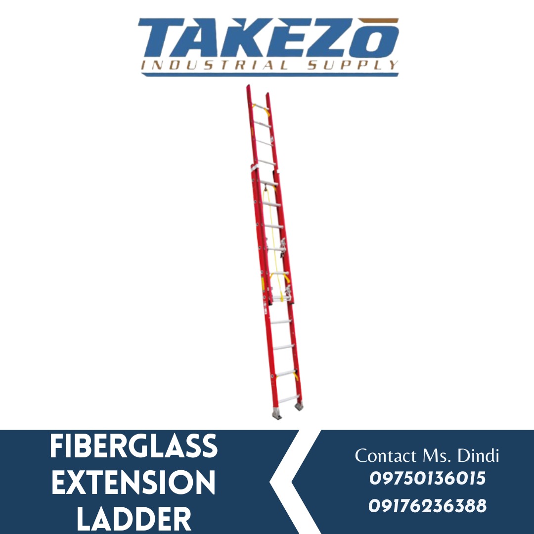 FIBERGLASS EXTENSION LADDER, Commercial & Industrial, Industrial ...