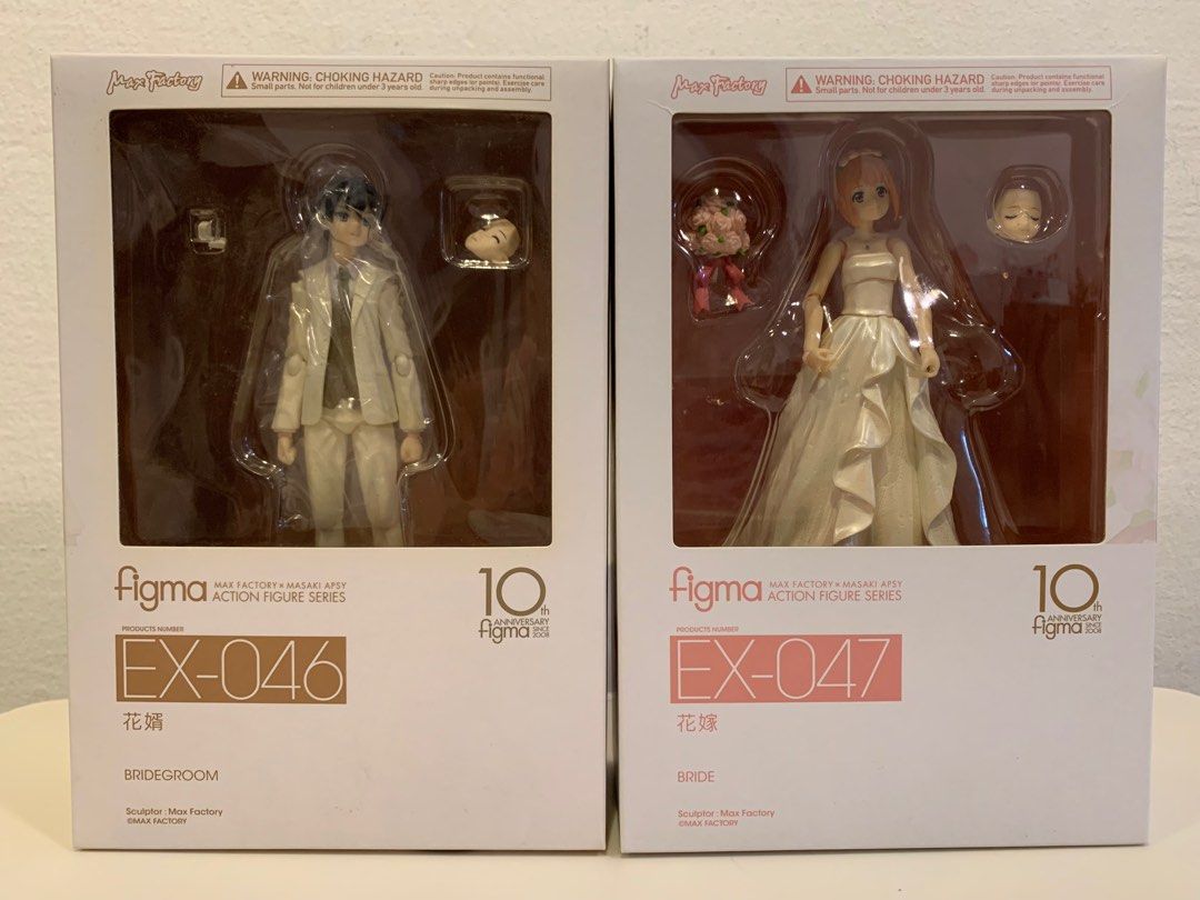 Figma Action Figure Series Ex-046 amd Ex-047 Bride and Groom, Hobbies ...