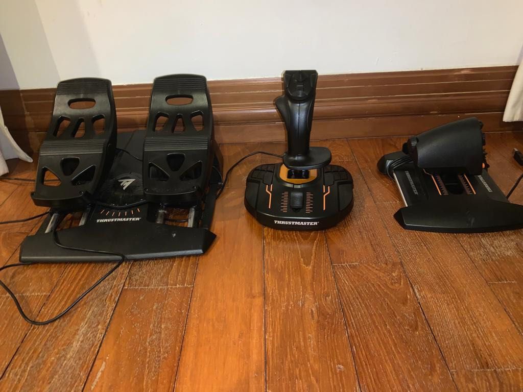 FLIGHT SIMULATOR ACCESSORIES - thustmaster T16000 flight pack, Video ...