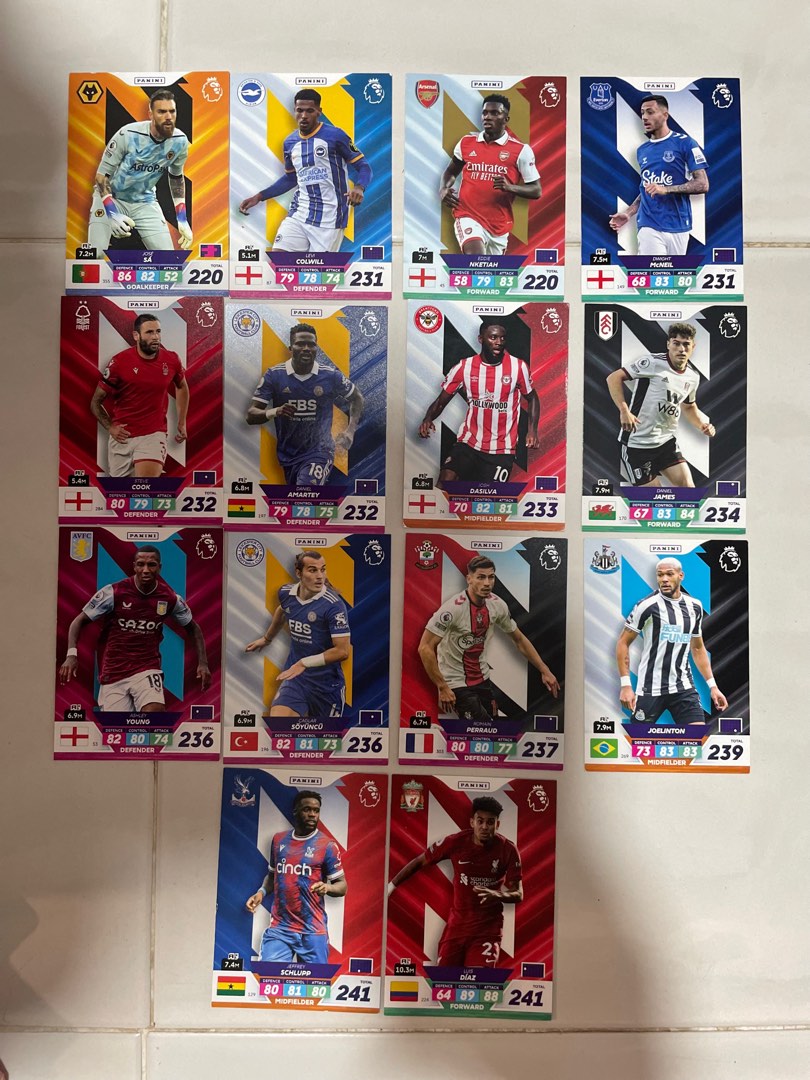 Football cards Premier League Plus 2023, Hobbies & Toys, Toys & Games ...