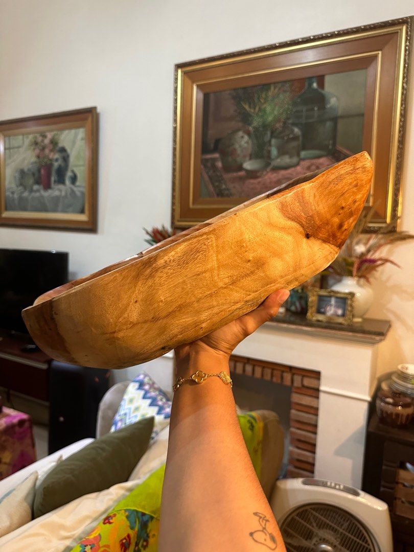 Fruit Platter (Red Narra Wood), Furniture & Home Living, Furniture ...