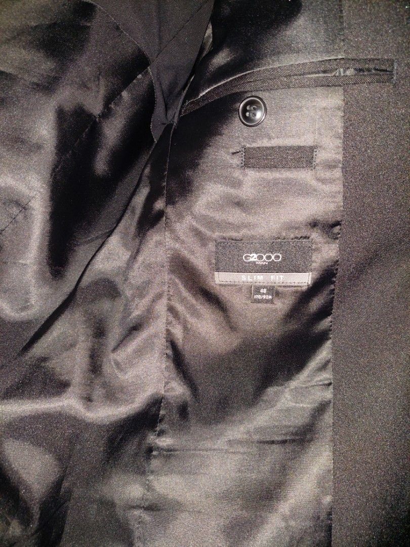 G2000 blazer black for men ( slim fit ), Men's Fashion, Coats, Jackets ...