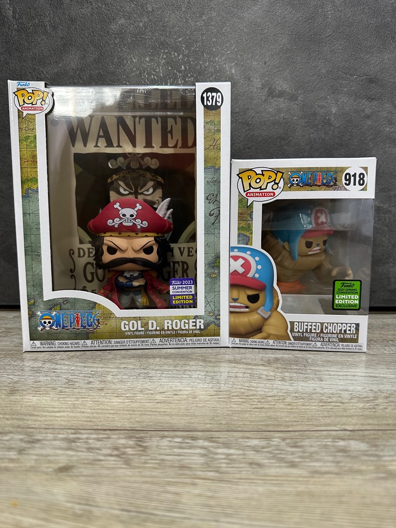 Gol D Roger & Buffed Chopper Funko Exclusive, Hobbies & Toys, Toys ...