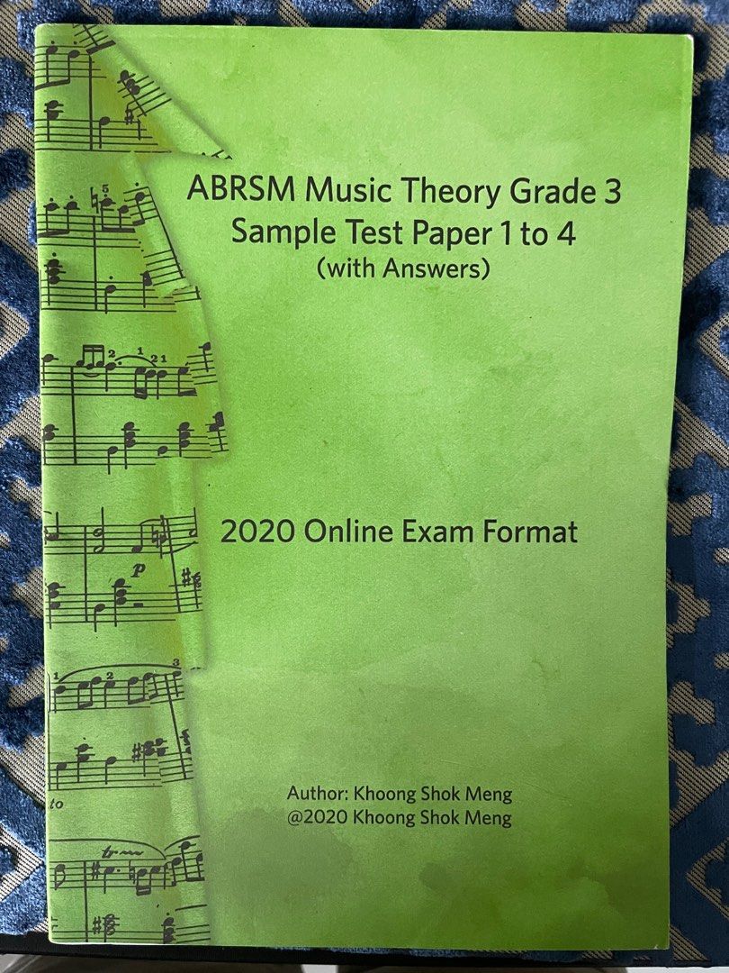 grade 3 theory test paper, Hobbies & Toys, Music & Media, Music Scores ...