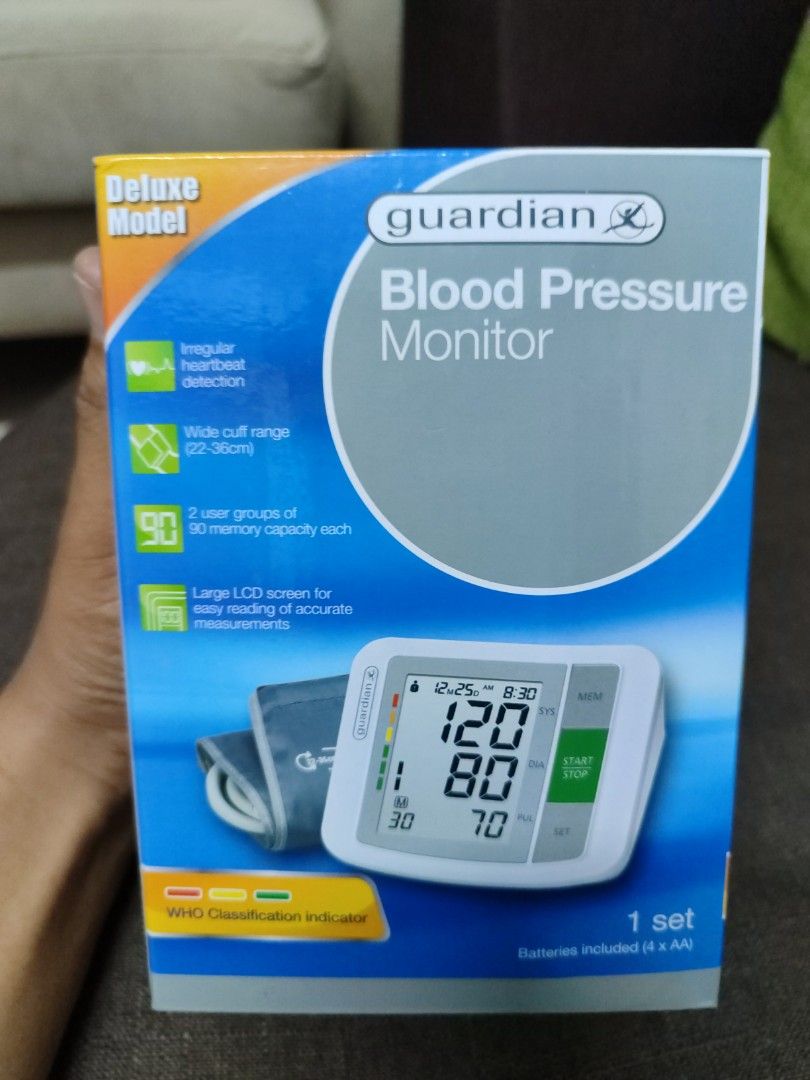 Guardian Blood Pressure Monitor BU510, Health & Nutrition, Medical ...
