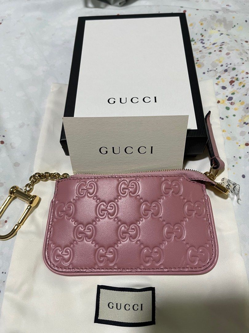 Gucci coin key zip pouch, Luxury, Bags & Wallets on Carousell