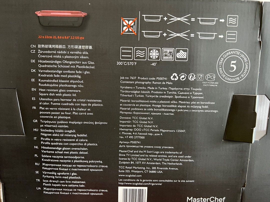 Heat resistant glass ovenware, Furniture & Home Living, Kitchenware ...