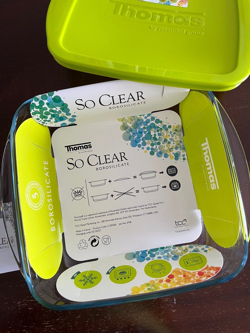 Heat resistant glass ovenware, Furniture & Home Living, Kitchenware ...