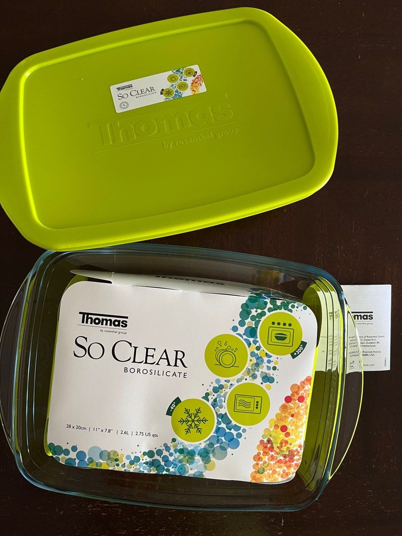 Heat resistant glass ovenware, Furniture & Home Living, Kitchenware ...