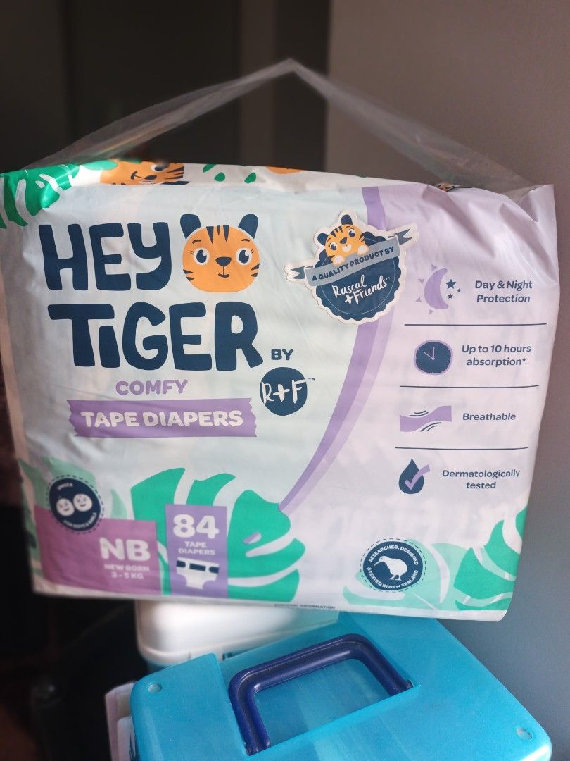 Hey Tiger newborn diaper, Babies & Kids, Bathing & Changing, Diapers ...