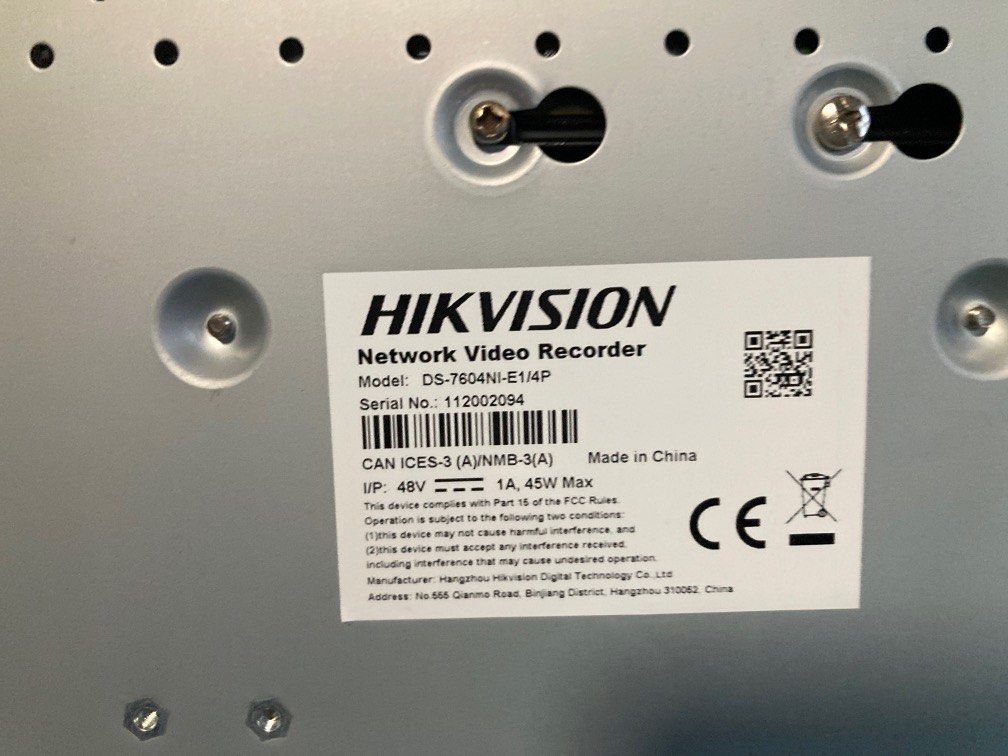 hikvision NVR All for $50, Furniture & Home Living, Security & Locks ...