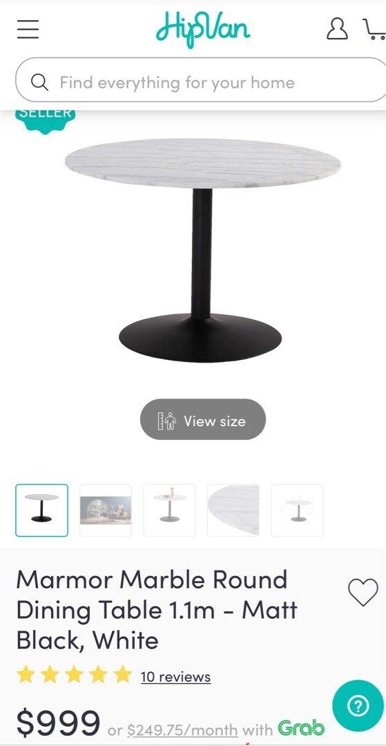 HipVan dining table, Furniture & Home Living, Furniture, Tables & Sets ...