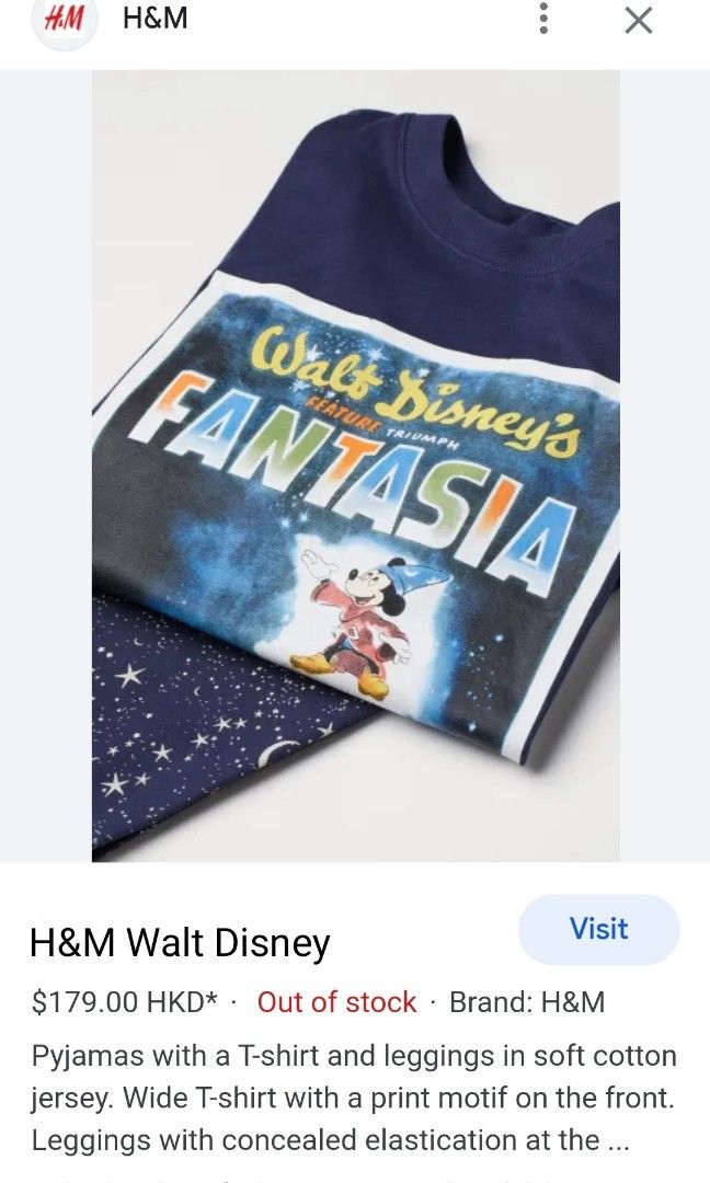 H&M Walt Disney Mickey, Men's Fashion, Tops & Sets, Tshirts & Polo ...