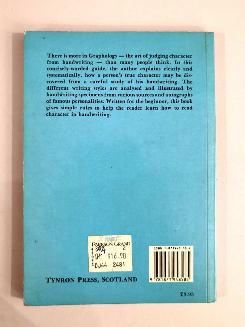 How To Read Character In Handwriting Vintage Rare Book By Henry Frith ...