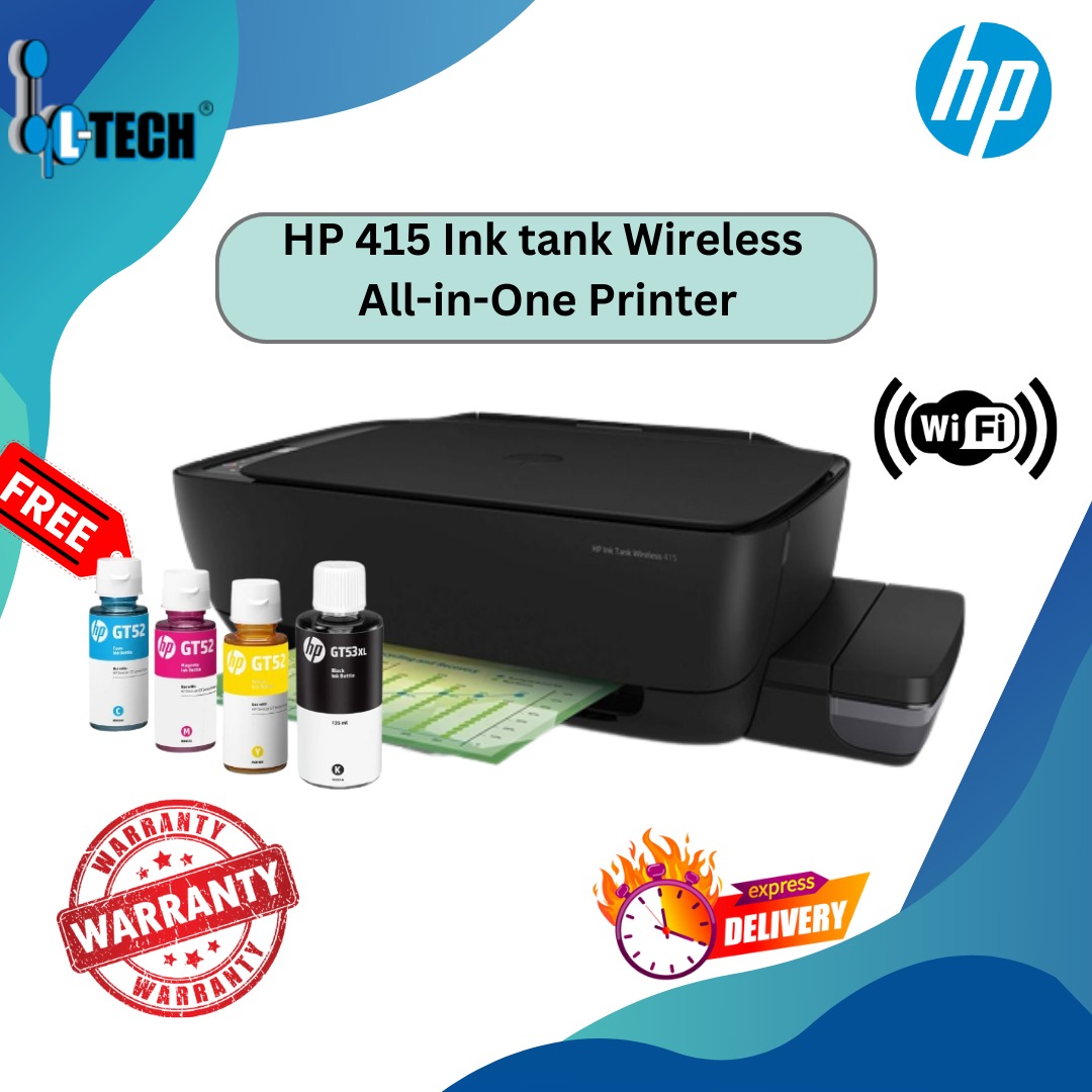 HP 415 Ink tank Wireless All-in-One Printer [ Print / Scan/ Copy ...