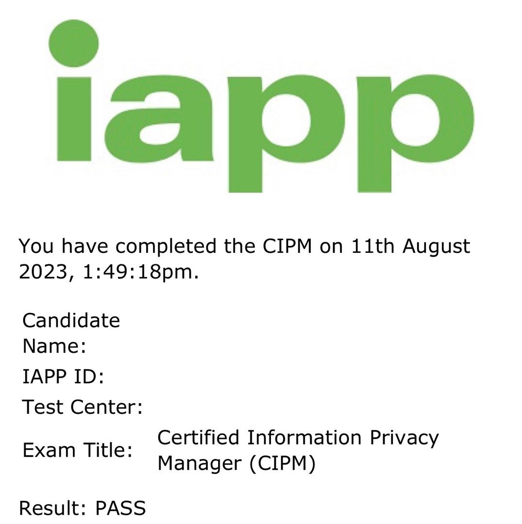 IAPP CIPM Question Bank 2023 & Study Notes, Everything Else on Carousell
