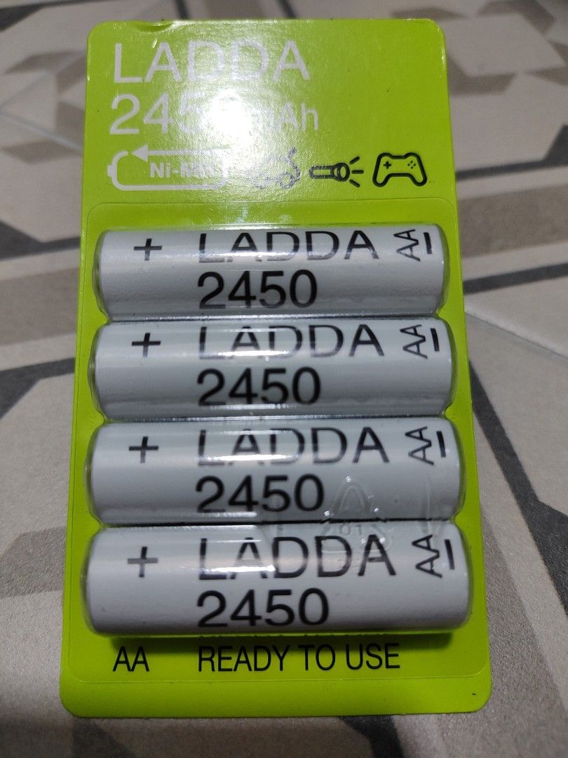 IKEA LADDA Rechargeable Batteries, Photography, Photography Accessories ...
