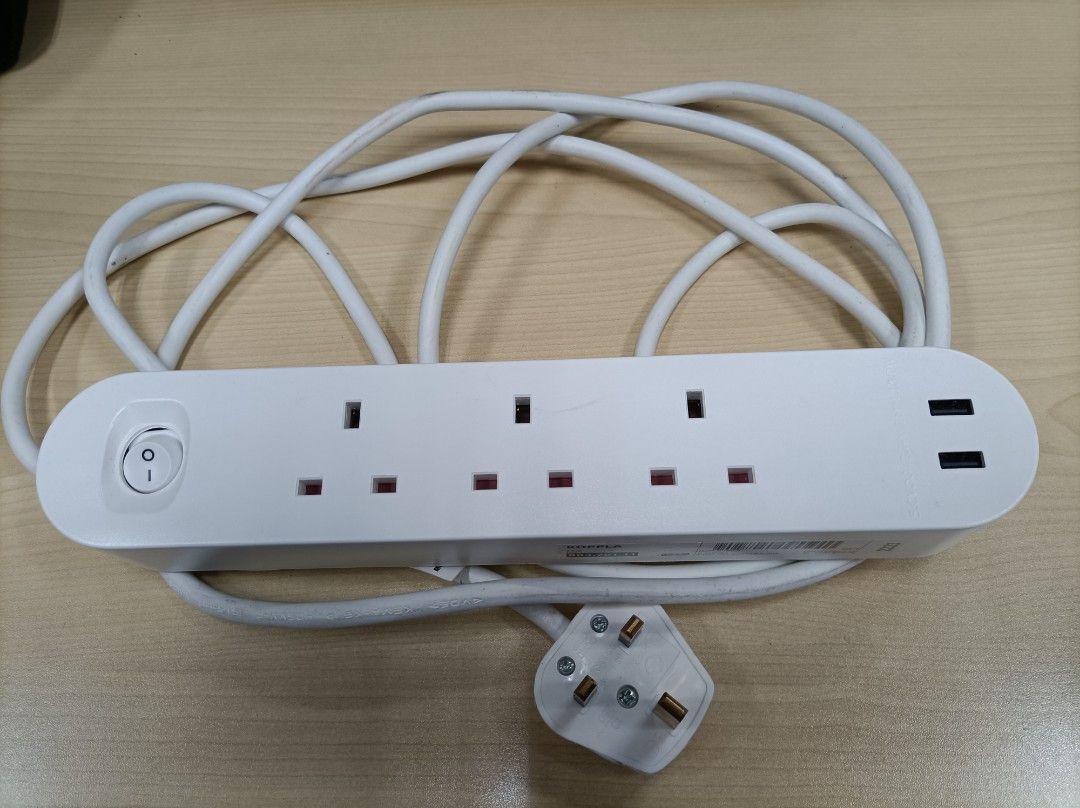 IKEA Power Extension with USB Ports, TV & Home Appliances, Electrical ...