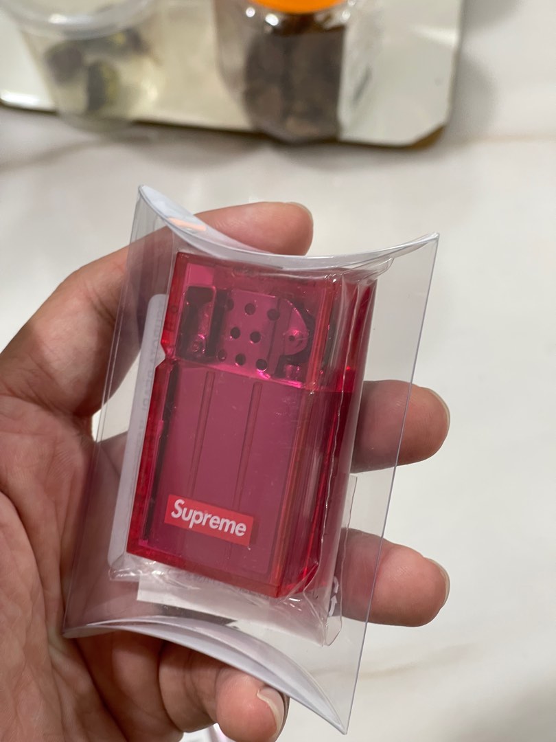 (Last x1) Supreme Tsubota Pearl Hard Edge Lighter - Neon Pink, Hobbies ...