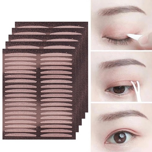 Invisible Double Eyelid Sticker Rose Gold Mesh Traceless Self-adhesive ...