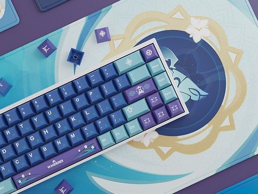 Iridescent Wind: Fuushin PBT keycap inspired by Wanderer Genshin Impact ...