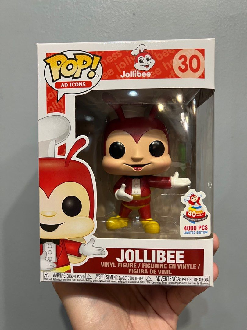 Jollibee Funko Pop (Jollibee Metallic Funko Pop) LE 4,000 pcs, Hobbies ...