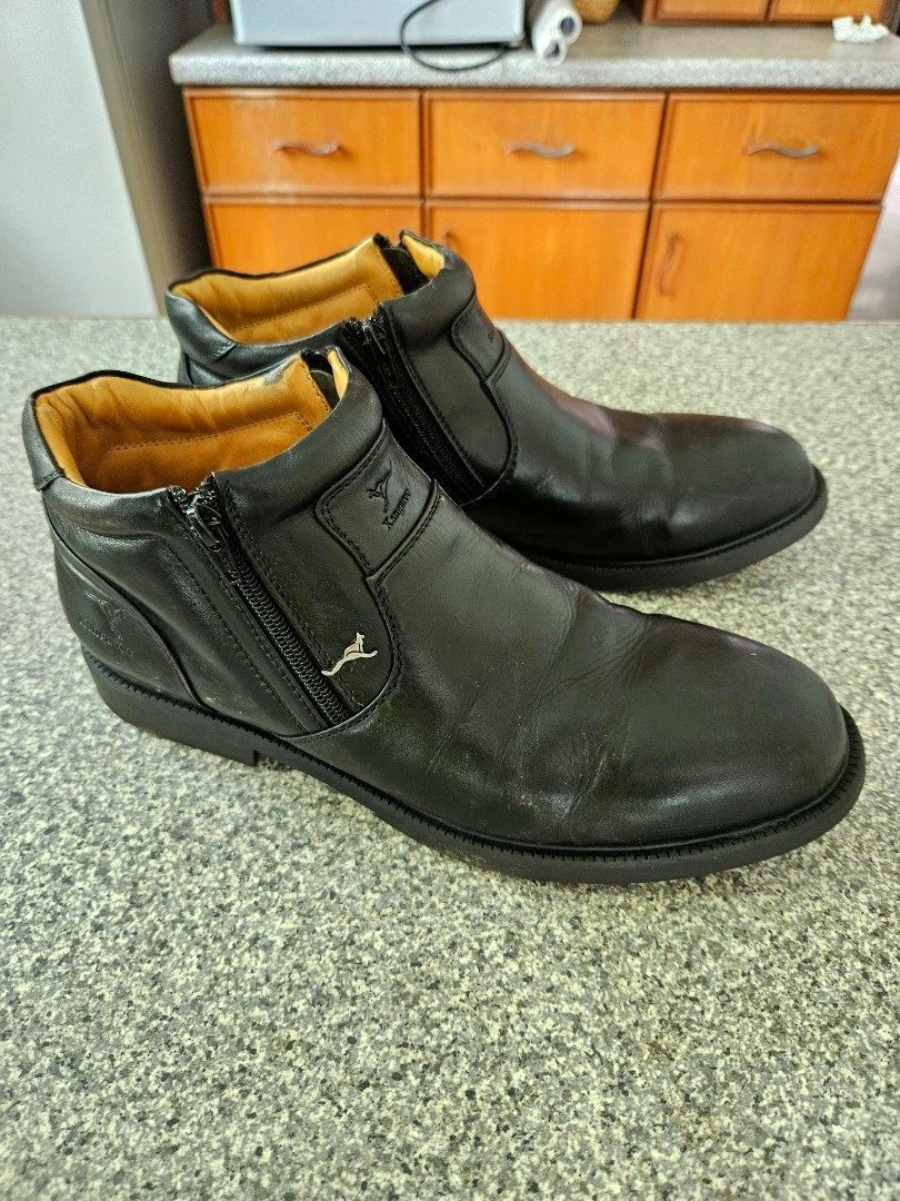 KANGAROO Genuine Leather Men Formal Boots, Men's Fashion, Footwear ...